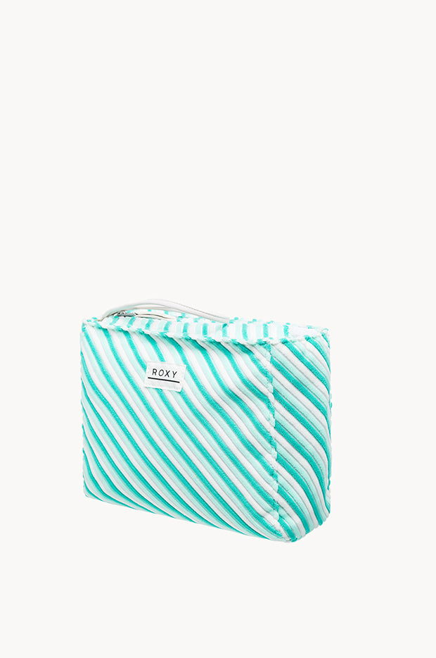 Roxy - Mini Stripe Pouch - Beach Glass | Swimwear Galore AU