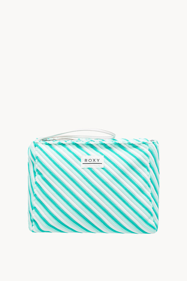 Roxy - Mini Stripe Pouch - Beach Glass | Swimwear Galore AU