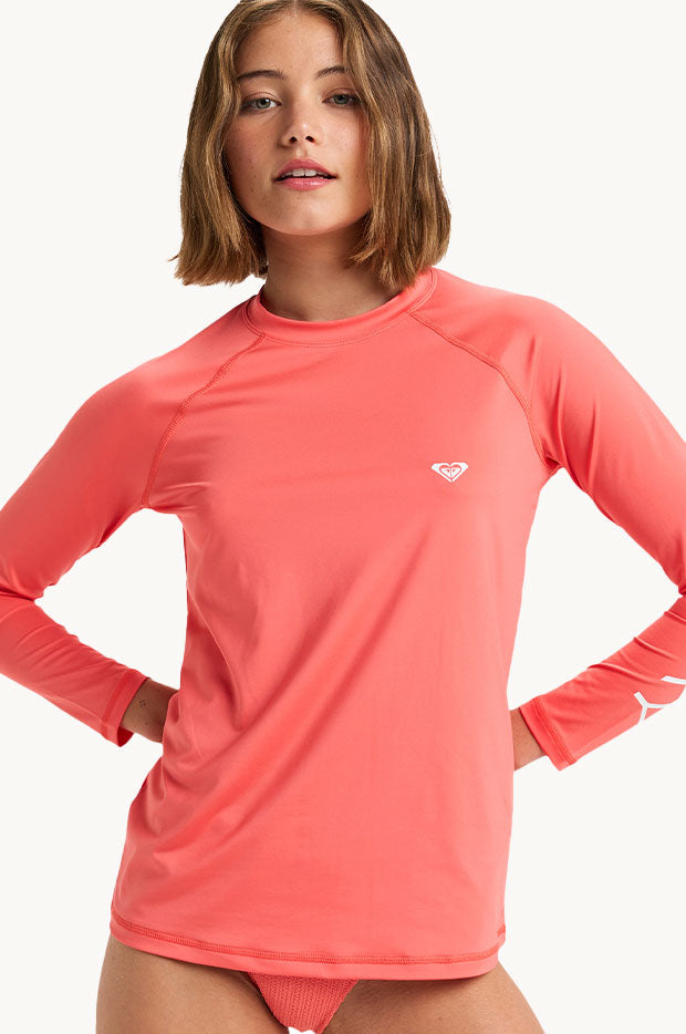 Roxy - Essentials Long Sleeve Suntop - Dubarry | Swimwear Galore AU