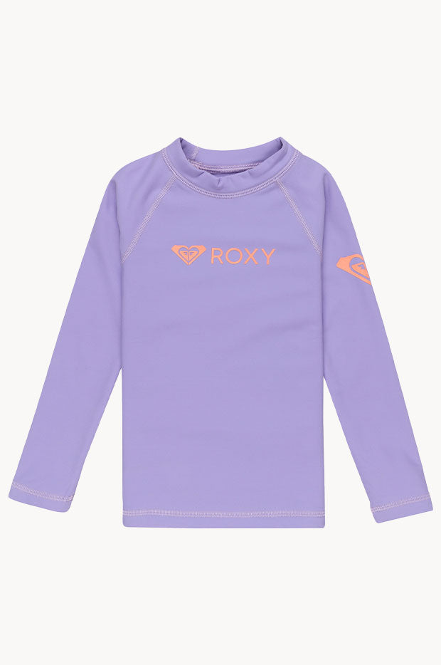 Roxy - Girls Heater Long Sleeve Suntop - Violet | Swimwear Galore AU