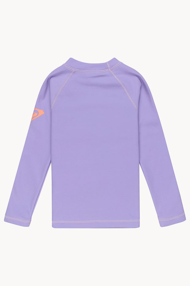 Roxy - Girls Heater Long Sleeve Suntop - Violet | Swimwear Galore AU