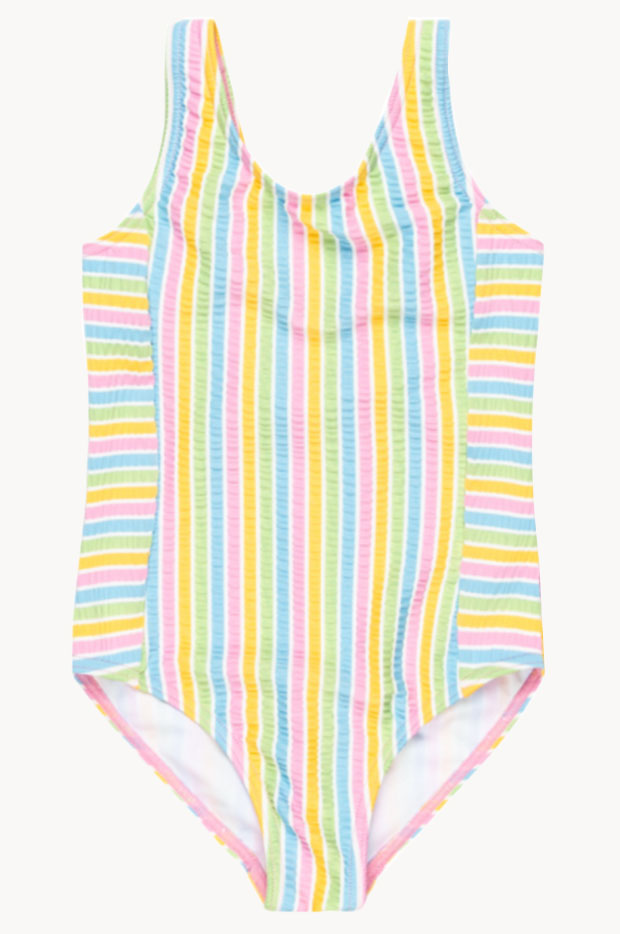 Roxy - Girls Mirage Stripe One Piece - Multi | Swimwear Galore AU