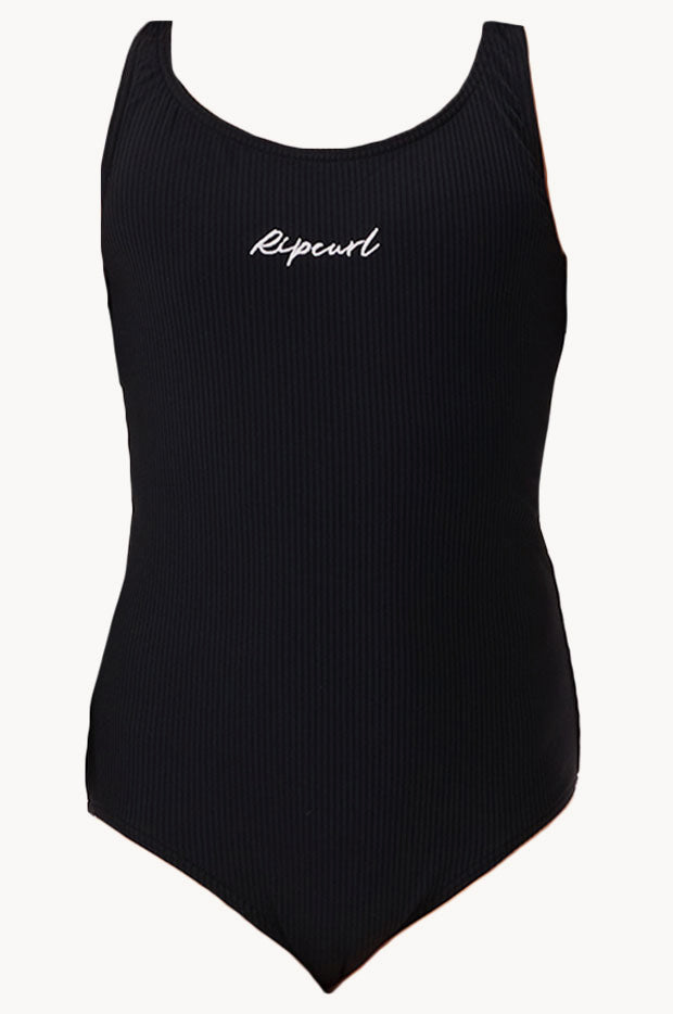 Girls Luxe Rib One Piece – Swimwear Galore