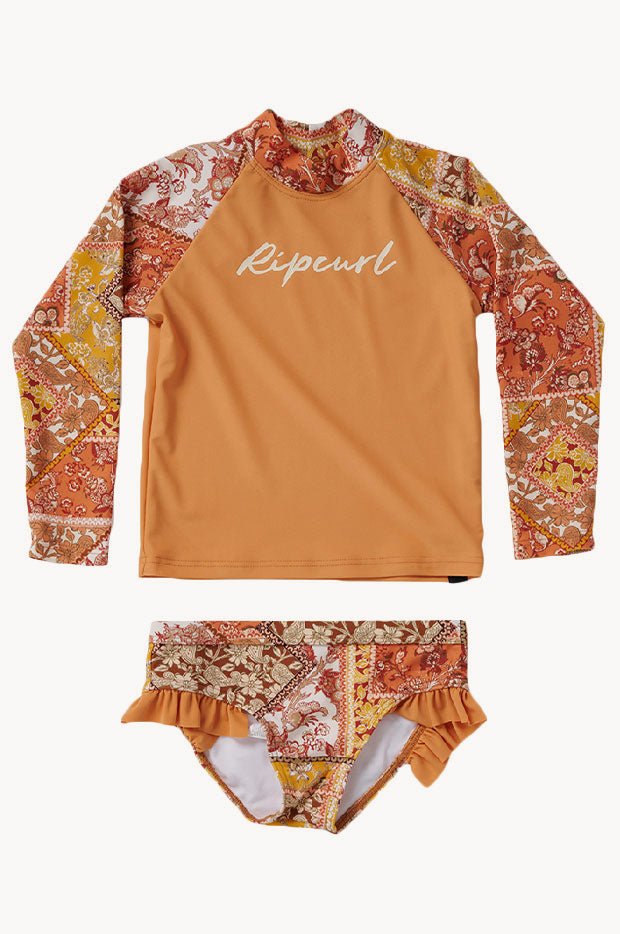Rip Curl - Girls Wanderer Suntop Set - Maroon | Swimwear Galore AU
