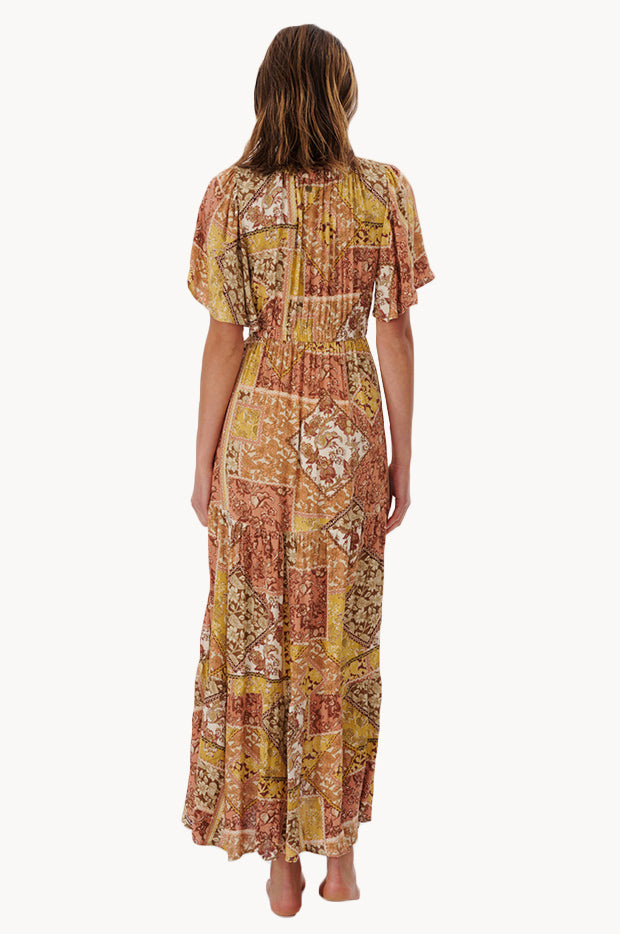Rip Curl - Wanderer Maxi Dress - Maroon | Swimwear Galore AU