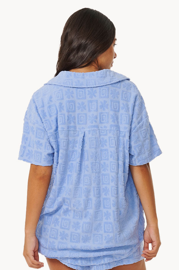 Rip Curl - Calypso Terry Shirt - Mid Blue | Swimwear Galore AU