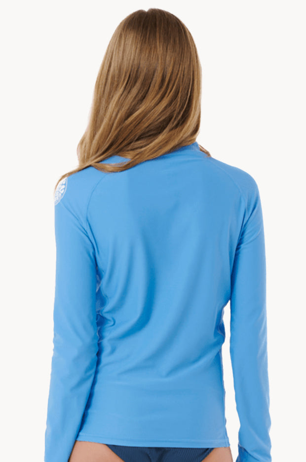Rip Curl - Girls Classic Surf Long Sleeve Suntop - Bright Blue