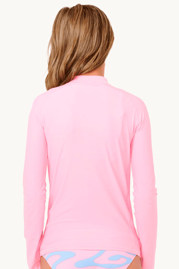 Rip Curl - Girls Classic Surf Long Sleeve Suntop - Bright Pink
