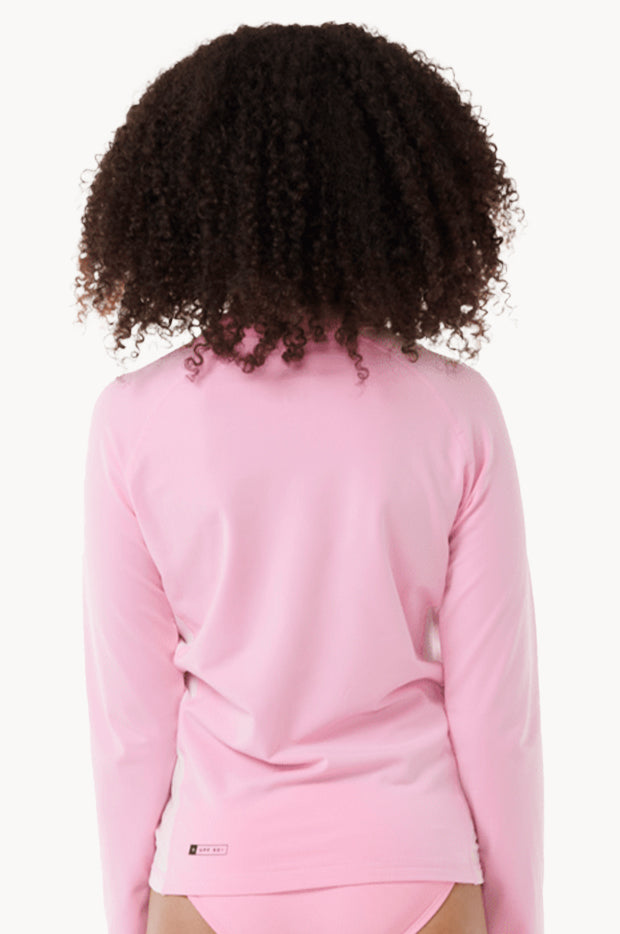 Rip Curl - Girls Icon Brushed Suntop - Bright Pink | Swimwear Galore AU