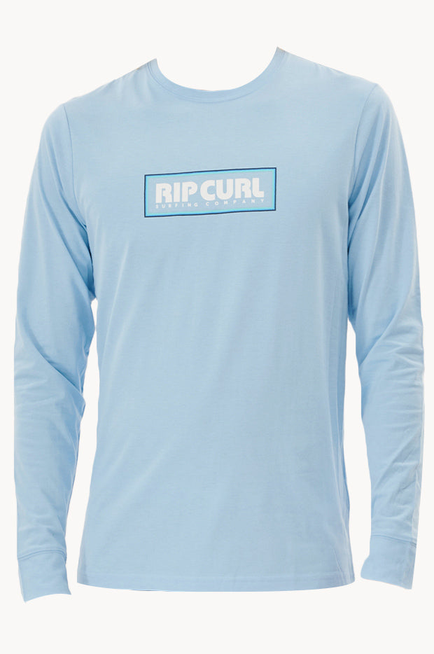 Rip Curl - Mens Icons Of Surf Long Sleeve Rash Top - Blue | Swimwear ...