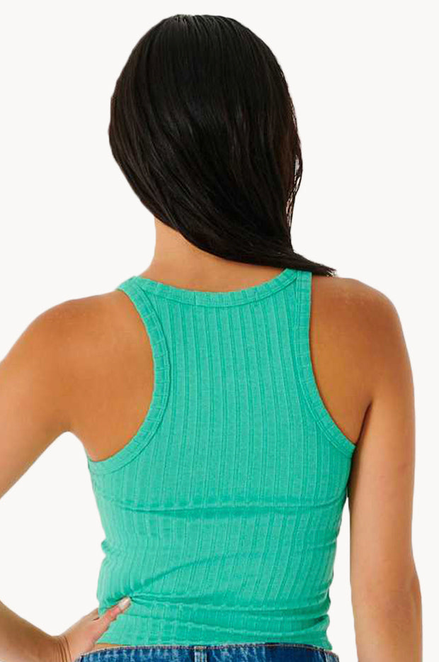Rip Curl Premium Rib Tank Green | Swimwear Galore AU