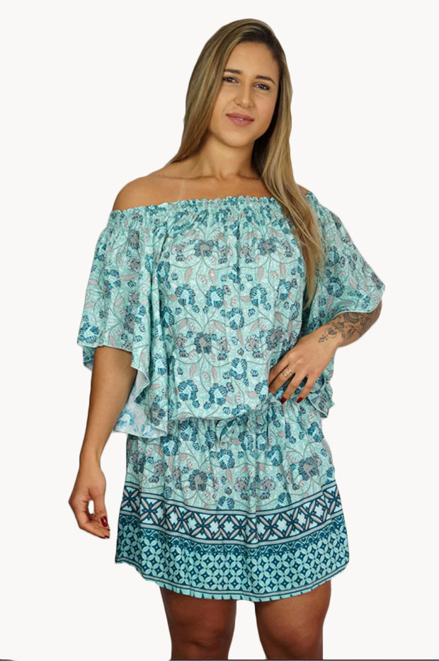 Sundrenched Polly Wing Dress Mint | Swimwear Galore AU