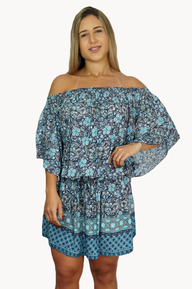 Sundrenched - Polly Wing Dress - Navy | Swimwear Galore AU