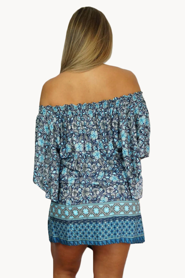 Sundrenched - Polly Wing Dress - Navy | Swimwear Galore AU