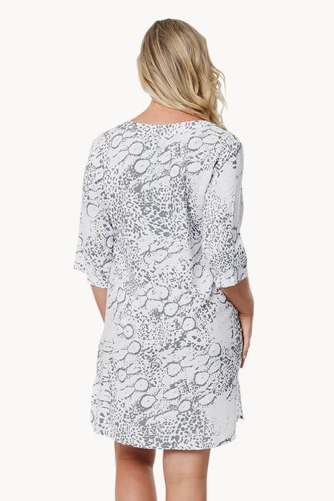 Sundrenched - Animal Tunic - Grey | Swimwear Galore AU