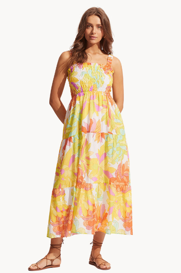Seafolly - Palm Springs Midi Dress - Limelight | Swimwear Galore AU