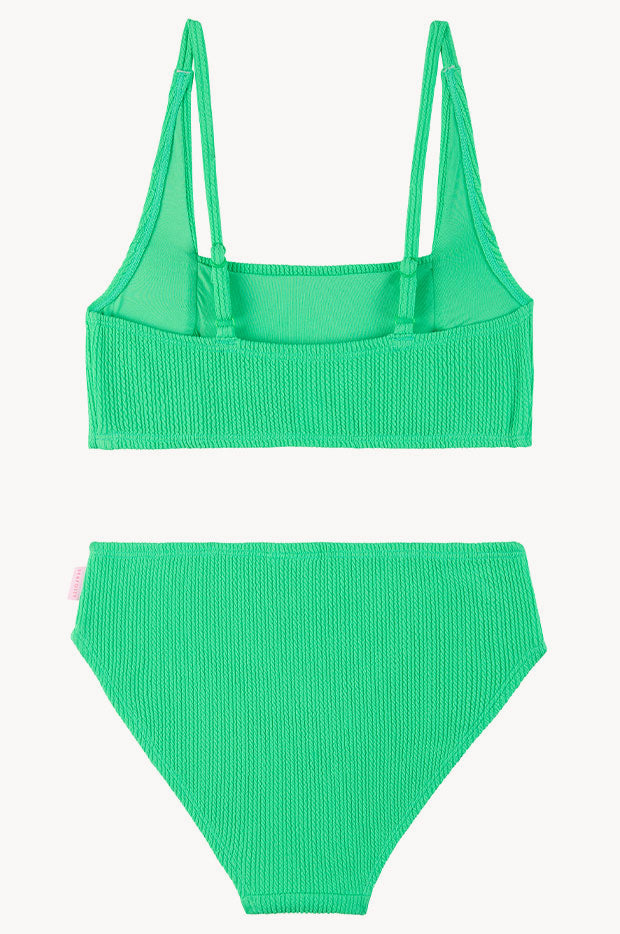 Seafolly Girls - Summer Essentials Square Neck Crop Set - Jade