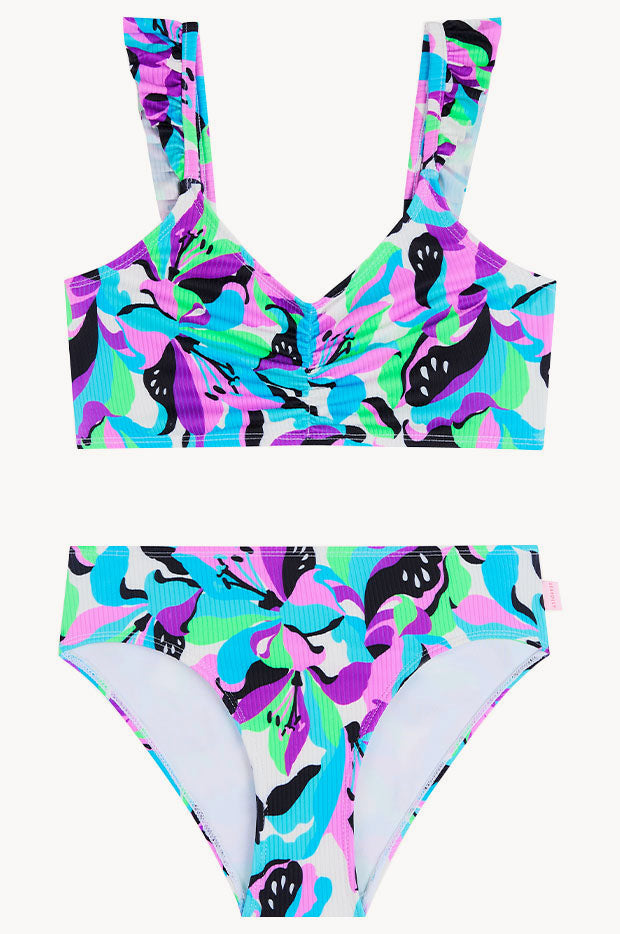 Seafolly Girls Carnivale Frill Strap Crop Set Multi | Swimwear Galore US