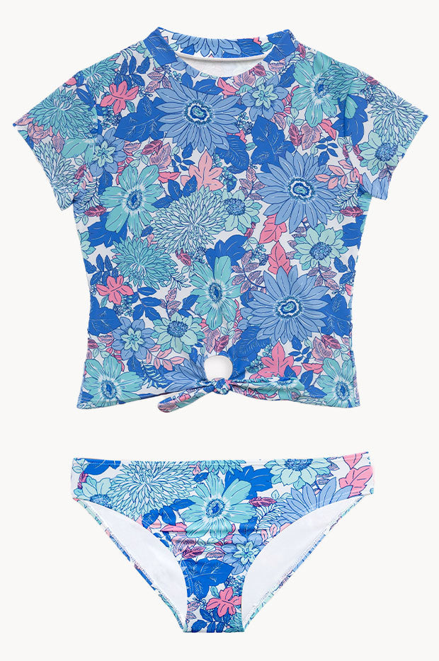 Seafolly Girls - Girls Sol De Sur Suntop Set - Blue/Pink | Swimwear ...