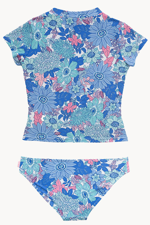 Seafolly Girls - Girls Sol De Sur Suntop Set - Blue/Pink | Swimwear ...