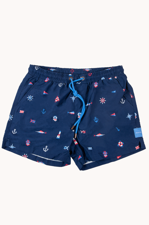 Skwosh - Mens Moby Sick Boardshort - Navy | Swimwear Galore AU
