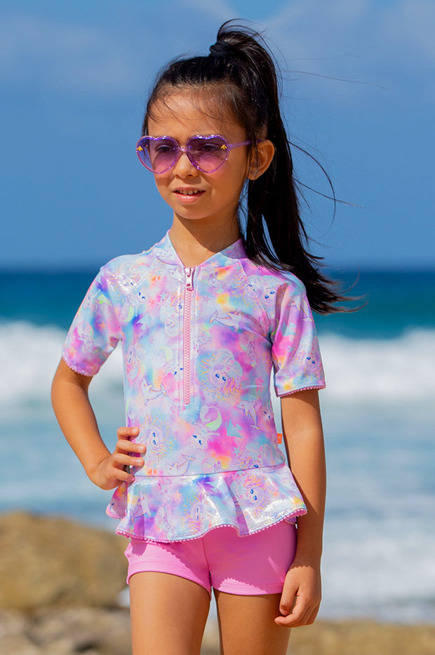 Girls Miss Sea Princess Boyleg Sunsuit – Swimwear Galore