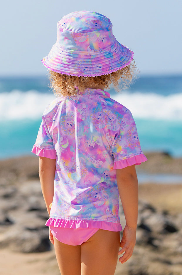 Salty Ink Girls Miss Sea Princess Short Sleeve Suntop Set Multi ...