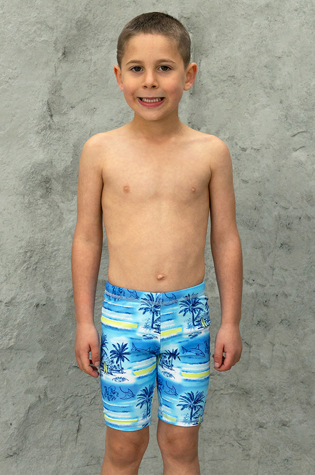 Salty Ink - Boys Shipwrecked Jammer - Ocean | Swimwear Galore AU