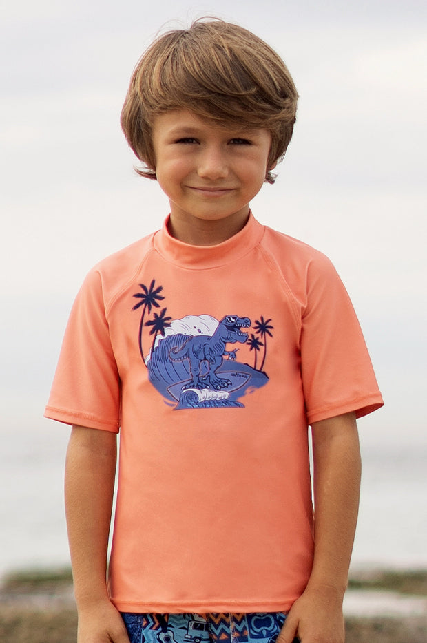 Boys Tiki Short Sleeve Suntop – Swimwear Galore