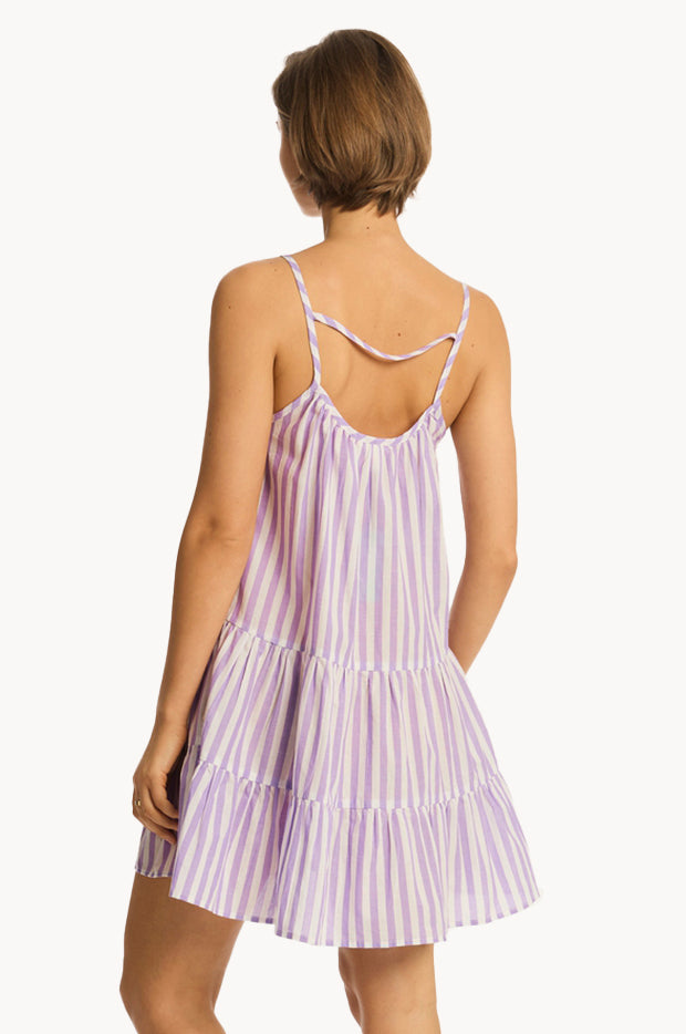 Sea Level Sails Short Sundress Lavender | Swimwear Galore AU