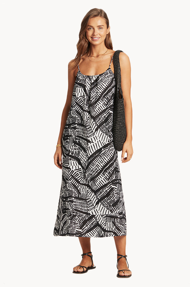 Sea Level - Pampas Sundress - Black | Swimwear Galore AU