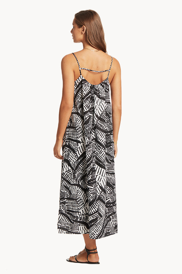 Sea Level - Pampas Sundress - Black | Swimwear Galore AU