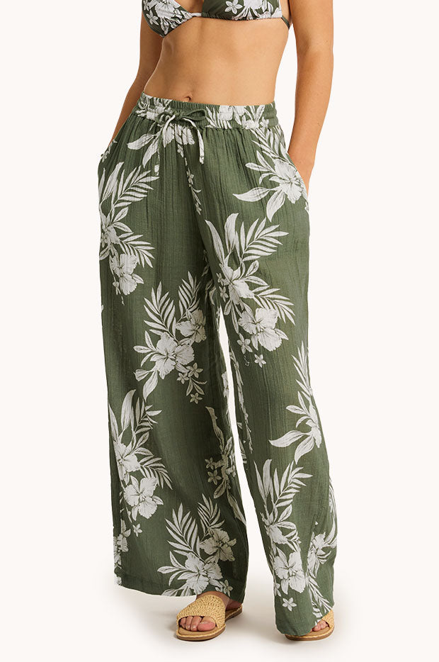 Sea Level - Aloha Beach Pant - Khaki | Swimwear Galore AU