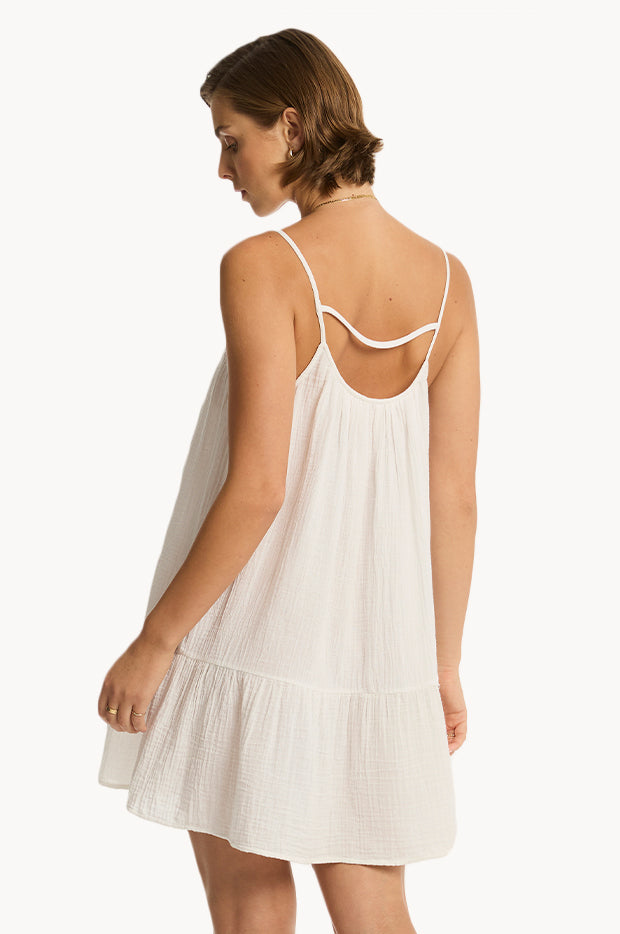 Sea Level - Sunset Short Sundress - White | Swimwear Galore AU