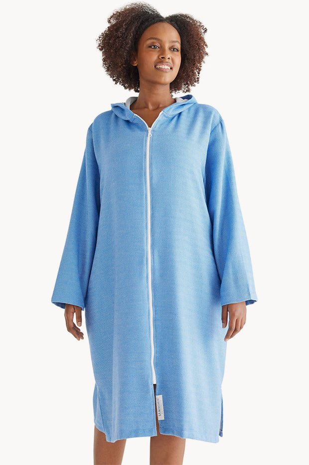 Sammimis Australia - La Pelosa Hooded Towelling Robe - Royal