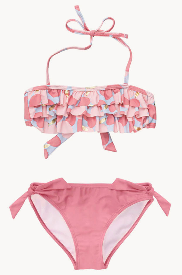 Snapper Rock - Girls Apple Love Frill Bikini Set - Pink | Swimwear ...