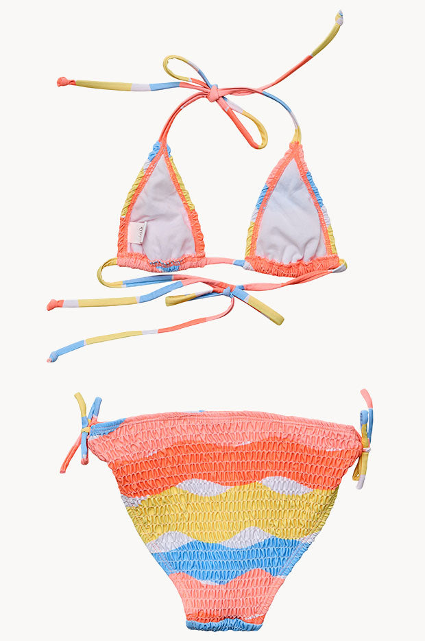Snapper Rock - Girls Good Vibes Tri Set - Multi | Swimwear Galore AU