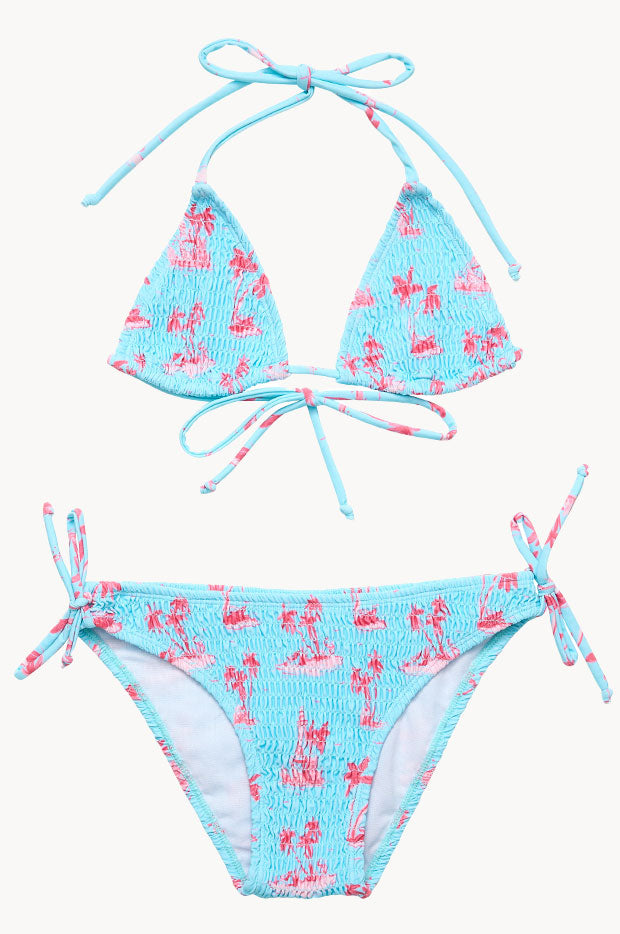 Snapper Rock - Girls Lighthouse Island Tri Set - Blue/Pink | Swimwear ...