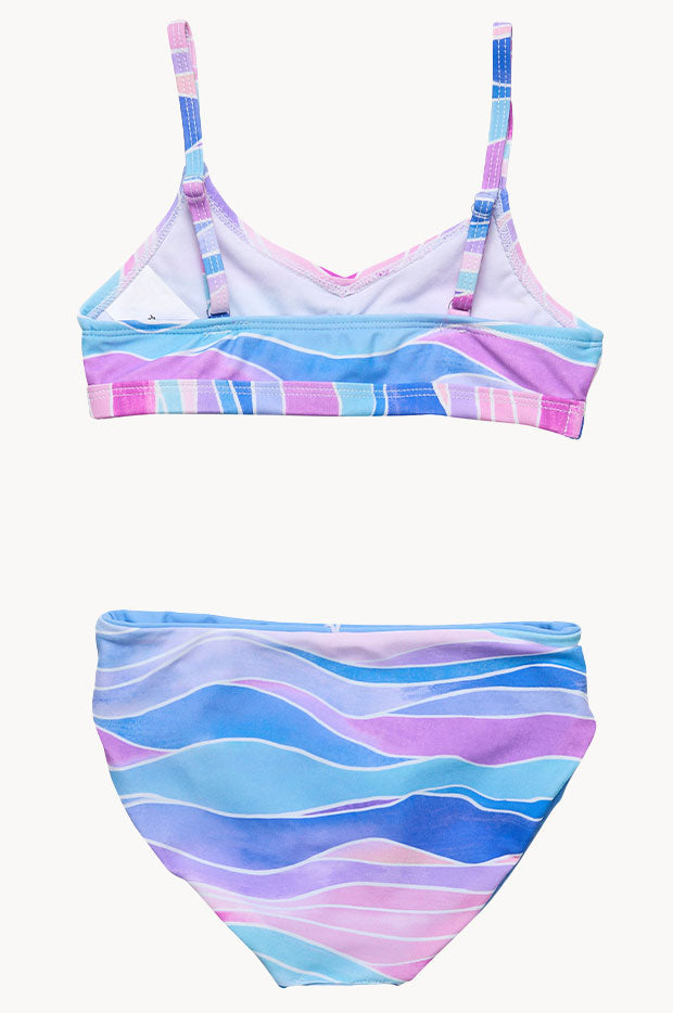 Snapper Rock - Girls Water Hues Crop Set - Blue/Purple | Swimwear Galore AU
