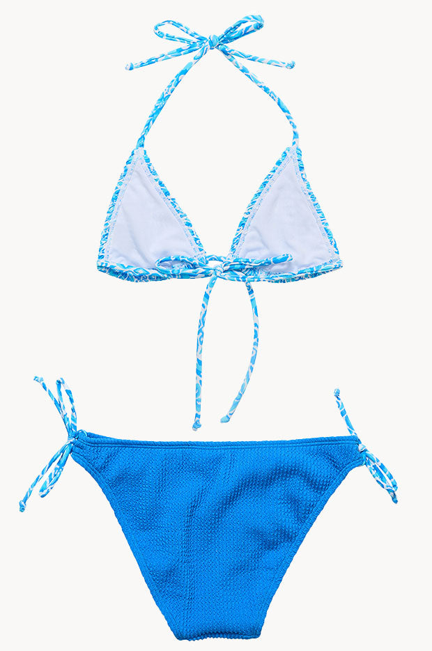 Snapper Rock - Girls Santorini Blue Tri Set - Blue | Swimwear Galore AU