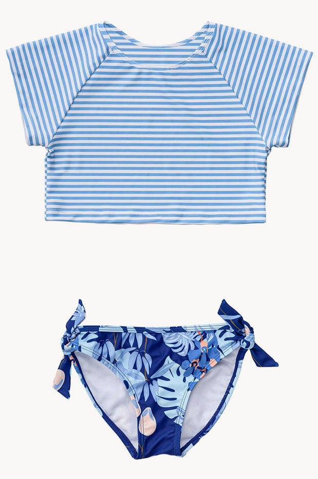 Snapper Rock - Girls Mango Tango Set - Blue | Swimwear Galore AU