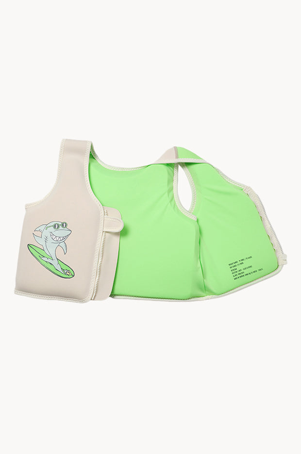 Sunny Life - Shred Shark Swim Vest 3-6 Years - Green | Swimwear Galore US