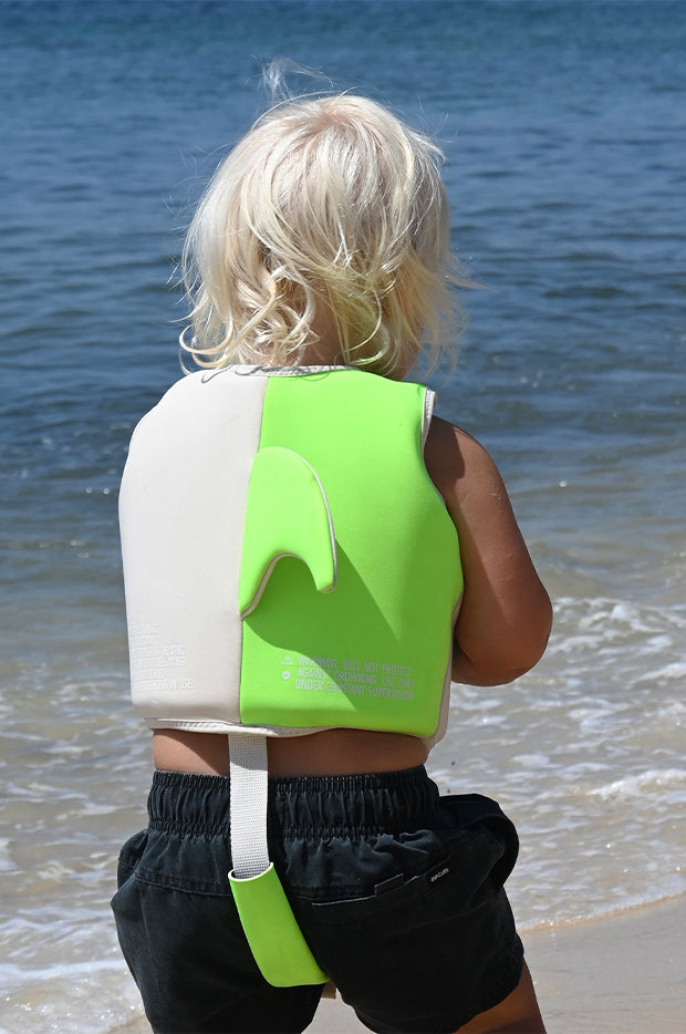 Sunny Life - Shred Shark Swim Vest 1-2 Years - Green | Swimwear Galore AU