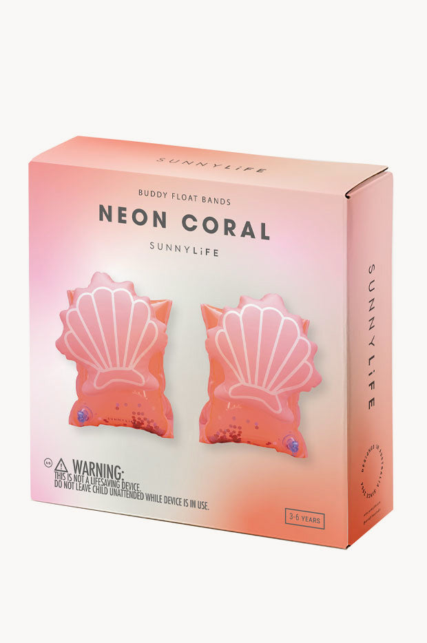 Sunny Life - Neon Buddy Float Bands - Coral | Swimwear Galore US