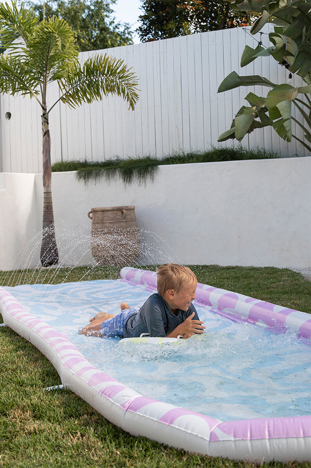 Sunny Life - Wave Poolside Slip, Slide And Body Board Set - Sorbet