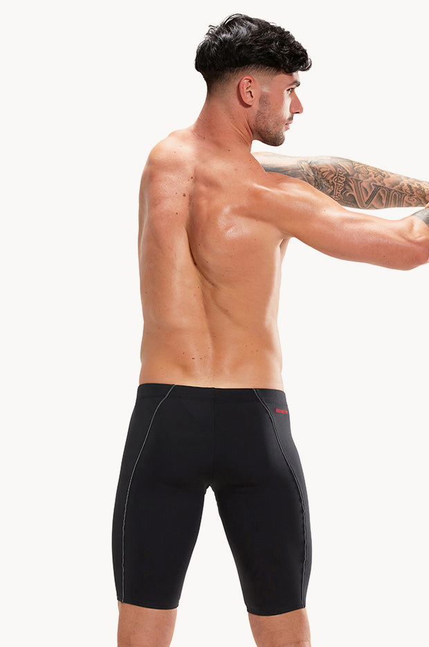 Speedo Mens Eco Endurance Pro Jammer Black/Red | Swimwear Galore AU