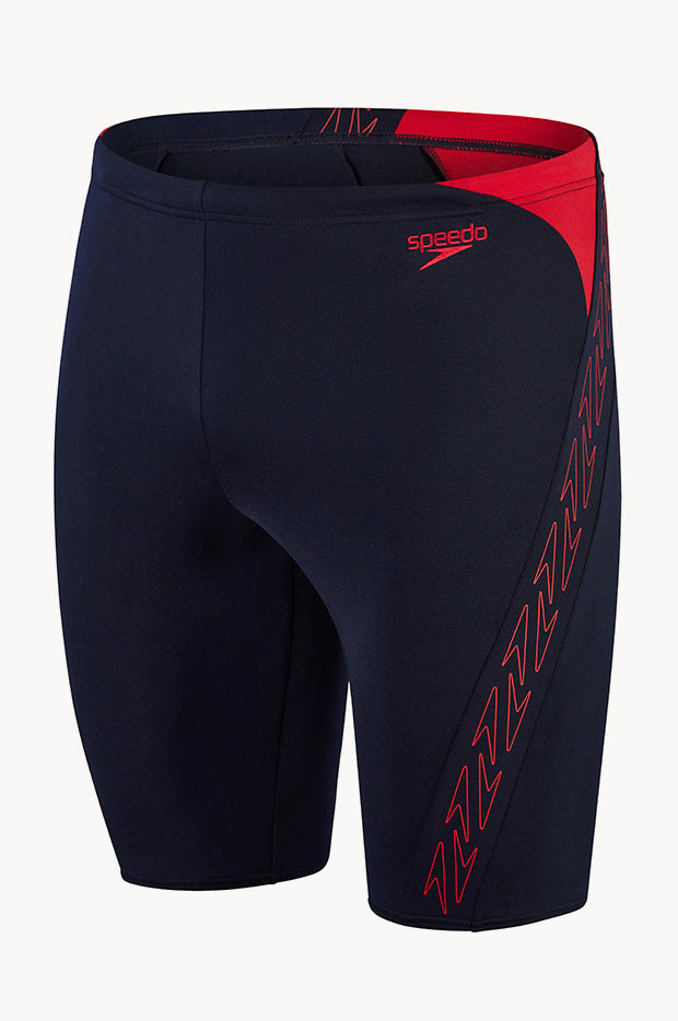 Speedo - Boys Hyperboom Splice Jammer - Navy/Red | Swimwear Galore AU