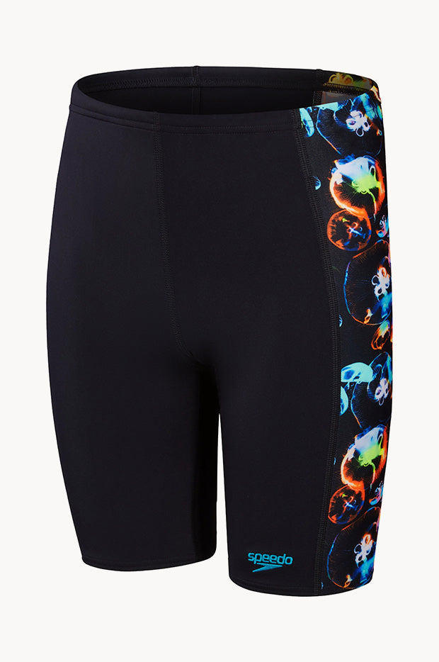 Speedo - Boys Digital Allover Jammer - Black/Multi | Swimwear Galore US