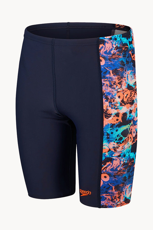 Speedo - Boys Digital Printed Panel Jammer - Navy/Multi | Swimwear ...