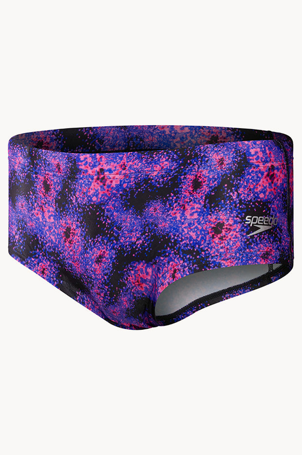 Speedo - Mens Allover 13.5cm Brief - Blue/Purple | Swimwear Galore AU